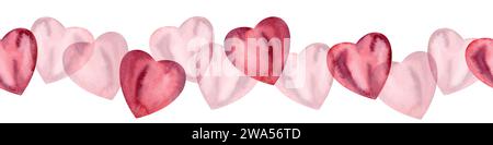 Hand drawn seamless pattern St valentines day black white hearts. Love ...