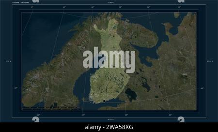 Finland highlighted on a high resolution satellite map Stock Photo - Alamy