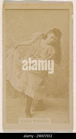 Louise Valentine, from the Actresses series (N245) issued by Kinney ...