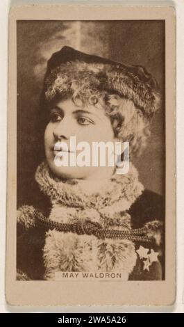 May Waldron, from the Actresses series (N245) issued by Kinney Brothers ...