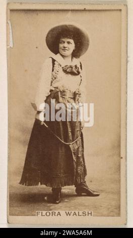 Flora Walsh, from the Actresses series (N245) issued by Kinney Brothers ...