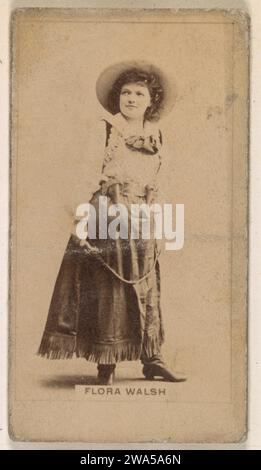 Flora Walsh, from the Actresses series (N245) issued by Kinney Brothers ...