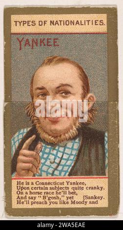 Yankee, from Types of Nationalities (N240) issued by Kinney Bros. 1963 ...