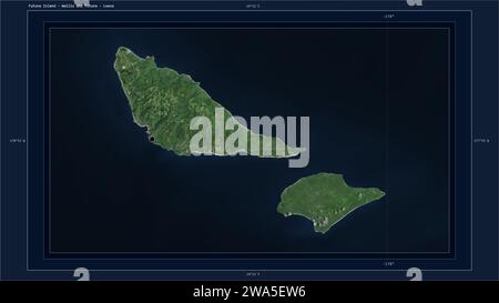 Wallis Island highlighted on a low resolution satellite map Stock Photo ...