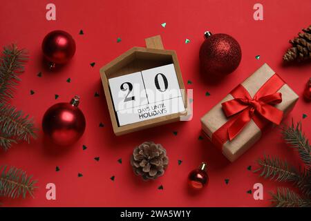 December 20, 2024: Merry Christmas - A stylish greeting in a festively ...