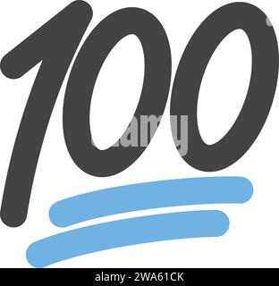 100 points hundred emoji symbol sign icon vector illustration Stock ...