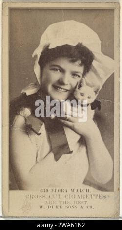 Card Number 619 from the Actors and Actresses series features Flora ...