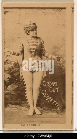 Card Number 154, Jarbeau, from the Actors and Actresses series (N145-1 ...