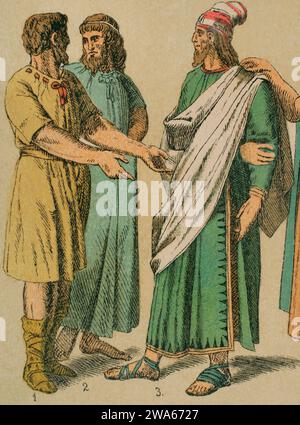 Israel. Hebrews. From left to right; 15: priest's vestment, 16 ...