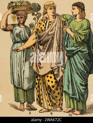 Anatolian Peninsula. Lydians, Phrygians and Trojans. Women's dresses ...