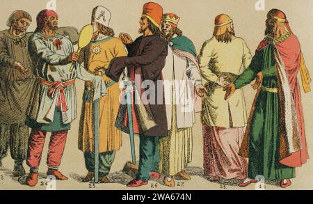 Near East. Parthians. From left to right; 22-23: Parthians of lower ...