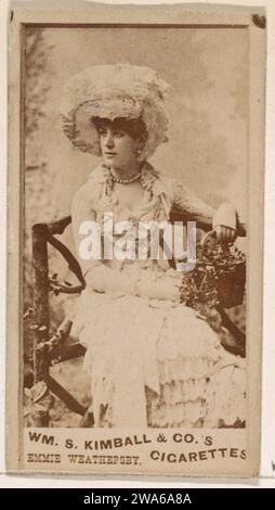Emmie Weathersby, from the Actresses series (N245) issued by Kinney ...
