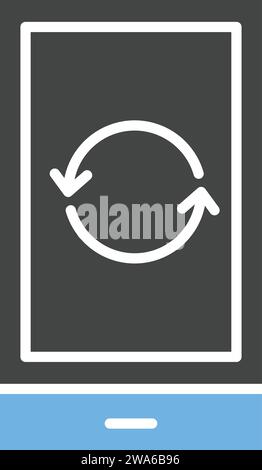 Restart Phone icon vector image Stock Vector Image & Art - Alamy