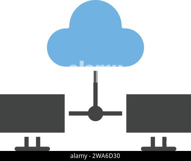 Shared Cloud icon vector image Stock Vector Image & Art - Alamy