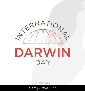 International Darwin Day of Science and Humanism background template ...