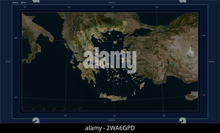 Greece highlighted on a low resolution satellite map Stock Photo - Alamy