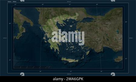 Greece highlighted on a high resolution satellite map Stock Photo - Alamy