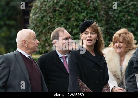 A horse after the Howden Novices' Limited Handicap Chase at Ascot ...