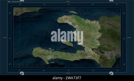 Haiti highlighted on a high resolution satellite map Stock Photo - Alamy