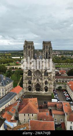 drone photo Toul cathedral France Europe Stock Photo - Alamy