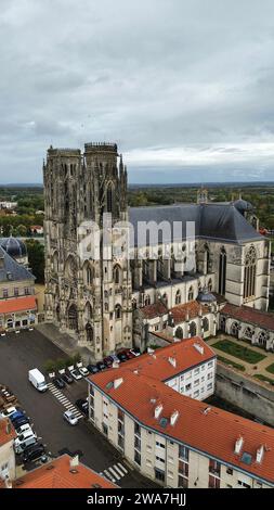 drone photo Toul cathedral France Europe Stock Photo - Alamy