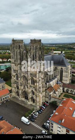 drone photo Toul cathedral France Europe Stock Photo - Alamy