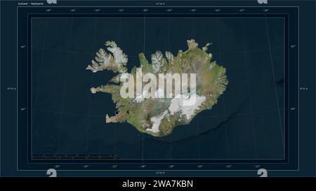 Iceland highlighted on a high resolution satellite map Stock Photo - Alamy