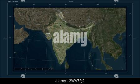 India highlighted on a high resolution satellite map Stock Photo - Alamy