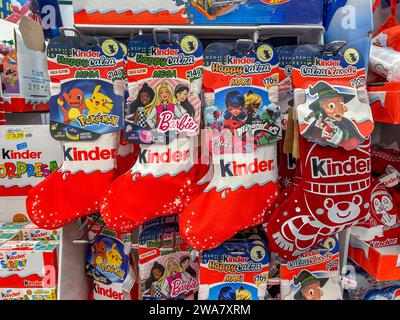 Italy - January 02, 2024: Ferrero Befana kinder epiphany doll ...