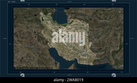 Iran highlighted on a high resolution satellite map Stock Photo - Alamy