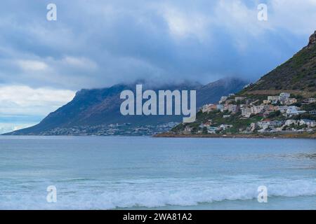 Stunning mountain view at Fish Hoek Beach, South Africa Stock Photo - Alamy