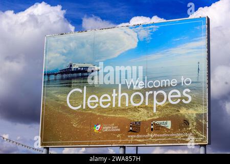 Sign - Welcome to Cleethorpes - Lincolnshire, England UK Stock Photo ...
