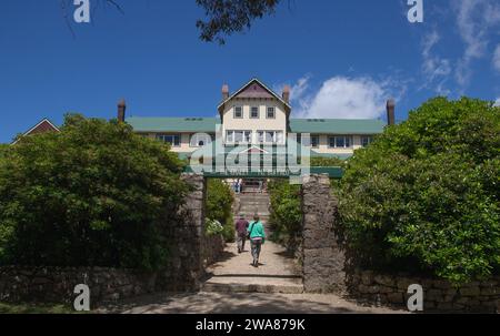Mount Buffalo Chalet, Victoria, Australia. Built in 1910 the Chalet is ...