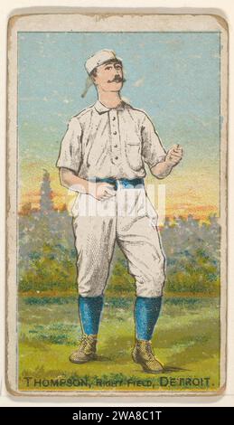 Thompson, Right Field, Detroit, from the series Old Judge Cigarettes ...
