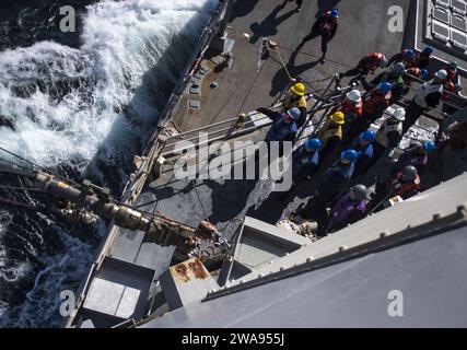 US Navy A fuel probe from the Military Sealift Command fleet ...