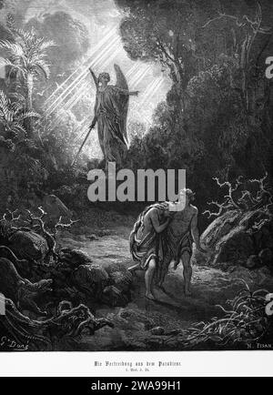 This depiction of 'The Expulsion of Adam and Eve from Paradise ...