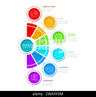 How to sleep better. Vector infographics about healthy relaxation night ...
