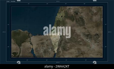 Israel highlighted on a high resolution satellite map Stock Photo - Alamy