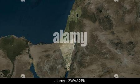Israel highlighted on a high resolution satellite map map with the ...