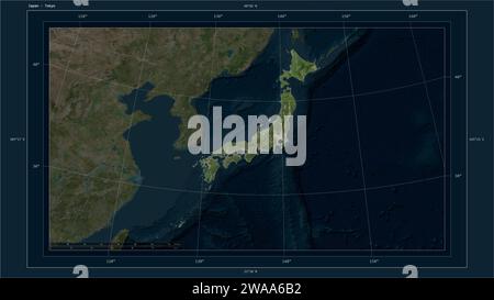 Japan highlighted on a high resolution satellite map Stock Photo - Alamy