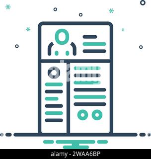 Icon for resumes,summary Stock Vector Image & Art - Alamy