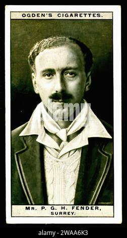 Percy Fender - Vintage Cigarette Card Illustration Stock Photo - Alamy