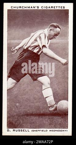 Sheffield Wednesday - Vintage Cigarette Card Illustration Stock Photo ...