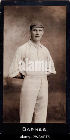 Sidney Barnes - Vintage Cigarette Card Back Illustration Stock Photo ...