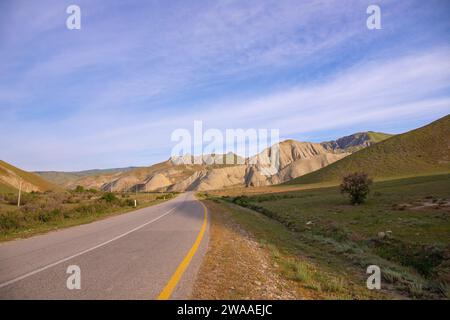 Road in the Khyzy mountains. Azerbaijan Stock Photo - Alamy