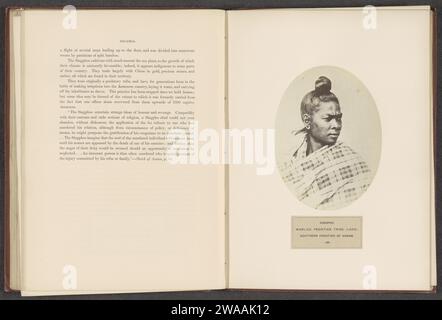 Portrait of an unknown singpho woman from assam; Singpho. Warlike ...