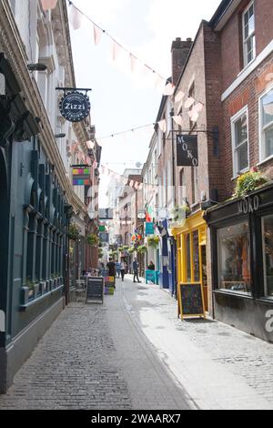 Views along Gandy Street in Exeter, Devon in the UK Stock Photo - Alamy