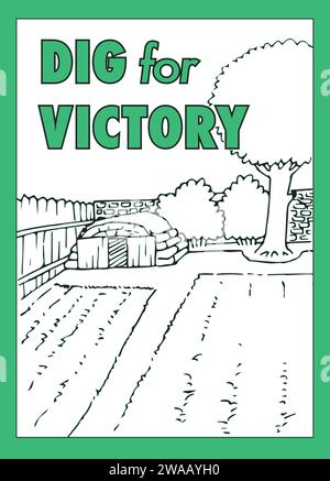 Dig for Victory, World War II poster Stock Photo - Alamy