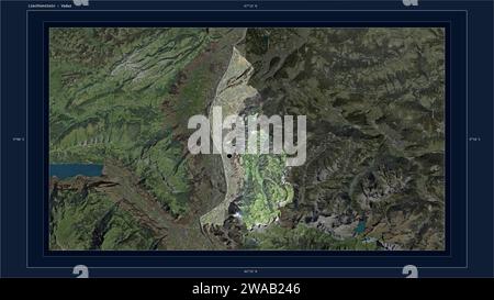 Liechtenstein highlighted on a low resolution satellite map Stock Photo - Alamy