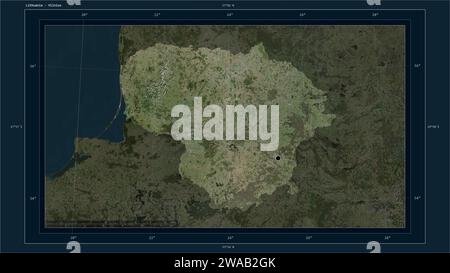 Lithuania highlighted on a high resolution satellite map Stock Photo ...